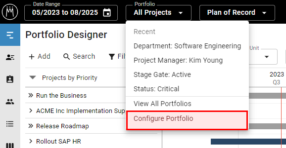 Adding, Editing and Deleting Portfolios – Meisterplan Help Center