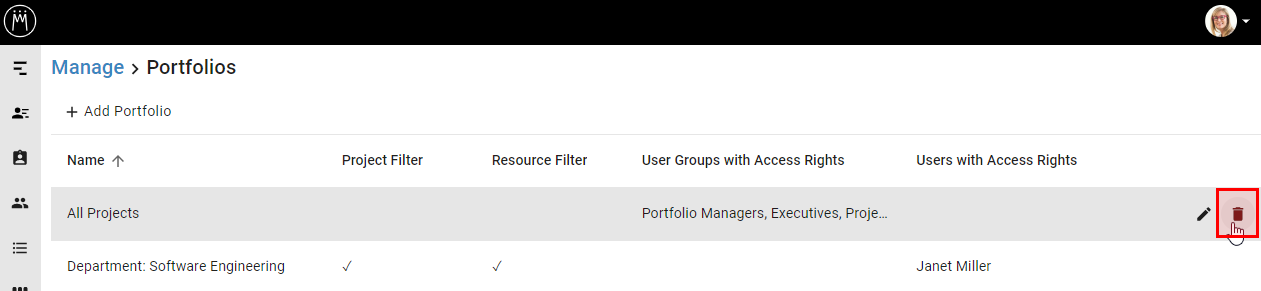 Adding, Editing and Deleting Portfolios – Meisterplan Help Center