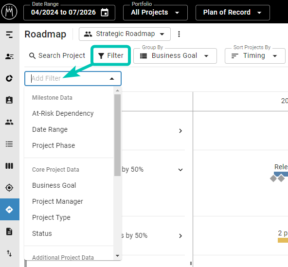 Roadmap (View) – Meisterplan Help Center