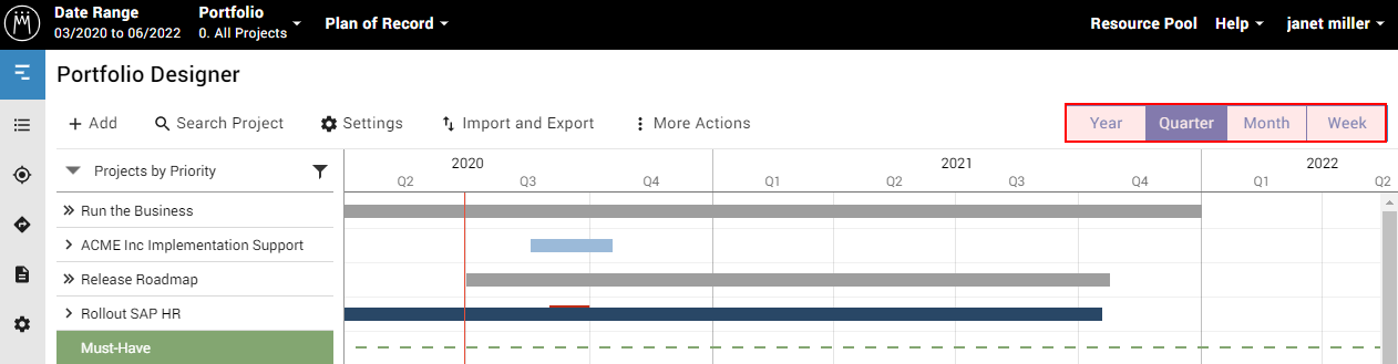 Keep it All in View with the Right Zoom Level – Meisterplan Help Center