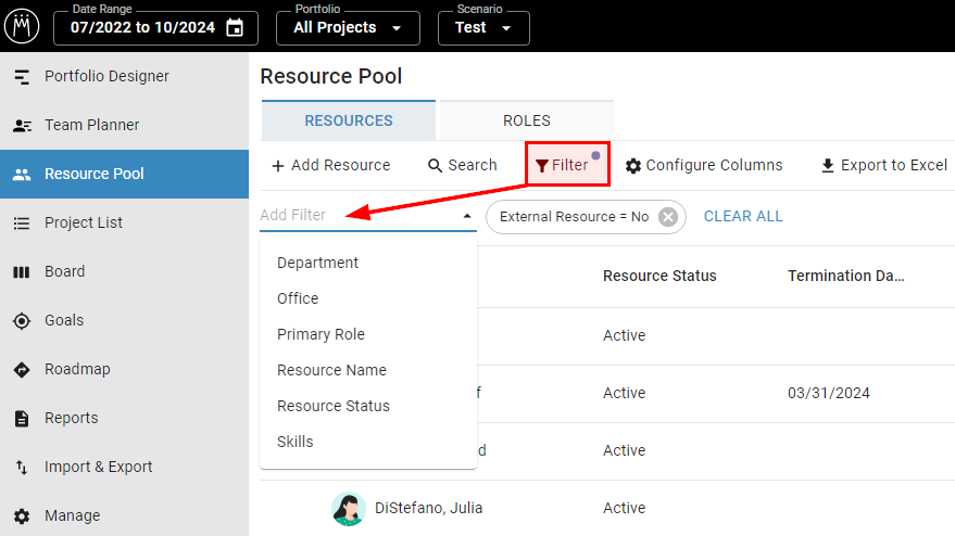 Resource Pool - Resources – Meisterplan Help Center