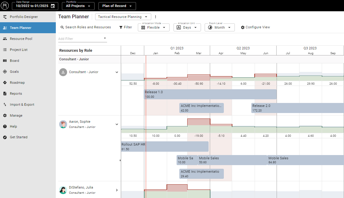 Team Planner - Overview – Meisterplan Help Center