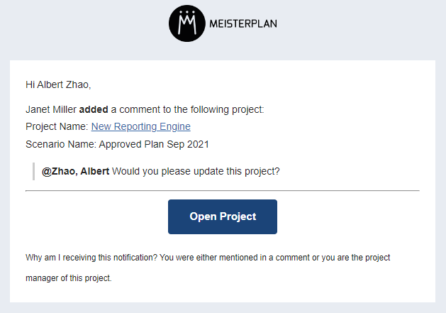 Meisterplan Notifications – Meisterplan Help Center